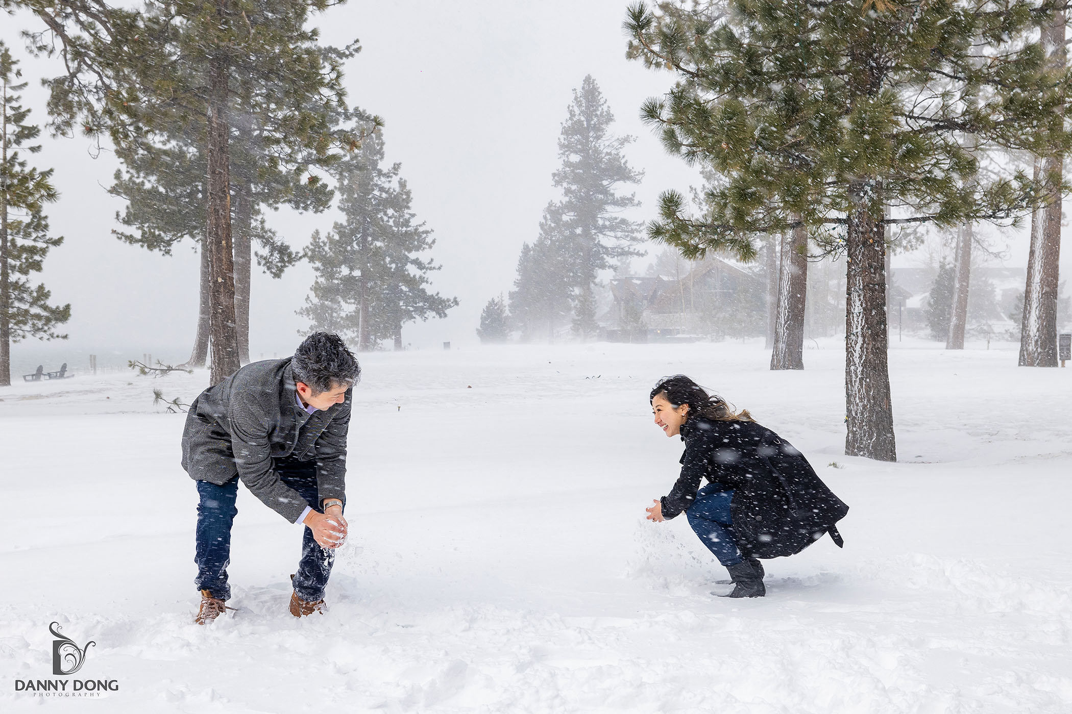 Lake Tahoe Engagement Photo : Jean + Jae - Danny Dong Photography