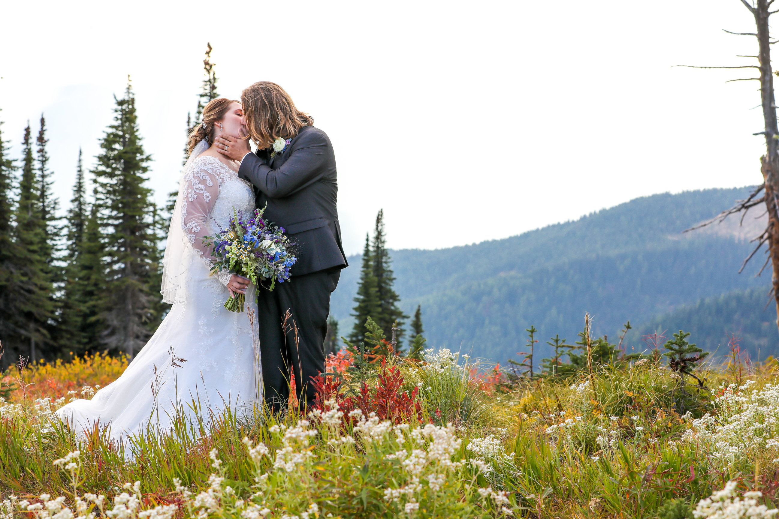 Whitefish Mountain Resort Summit Wedding | Whitefish Montana
