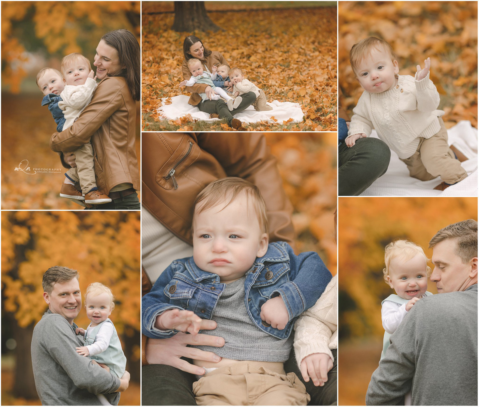 A Minnesota Landscape Arboretum Triplets Photo Session