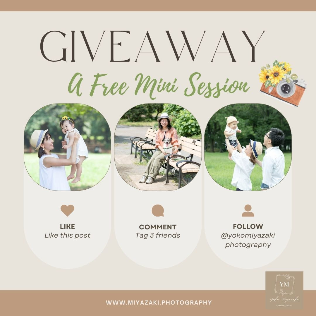 FREE Mini Photo Session Giveaway! - Yoko Miyazaki Photography
