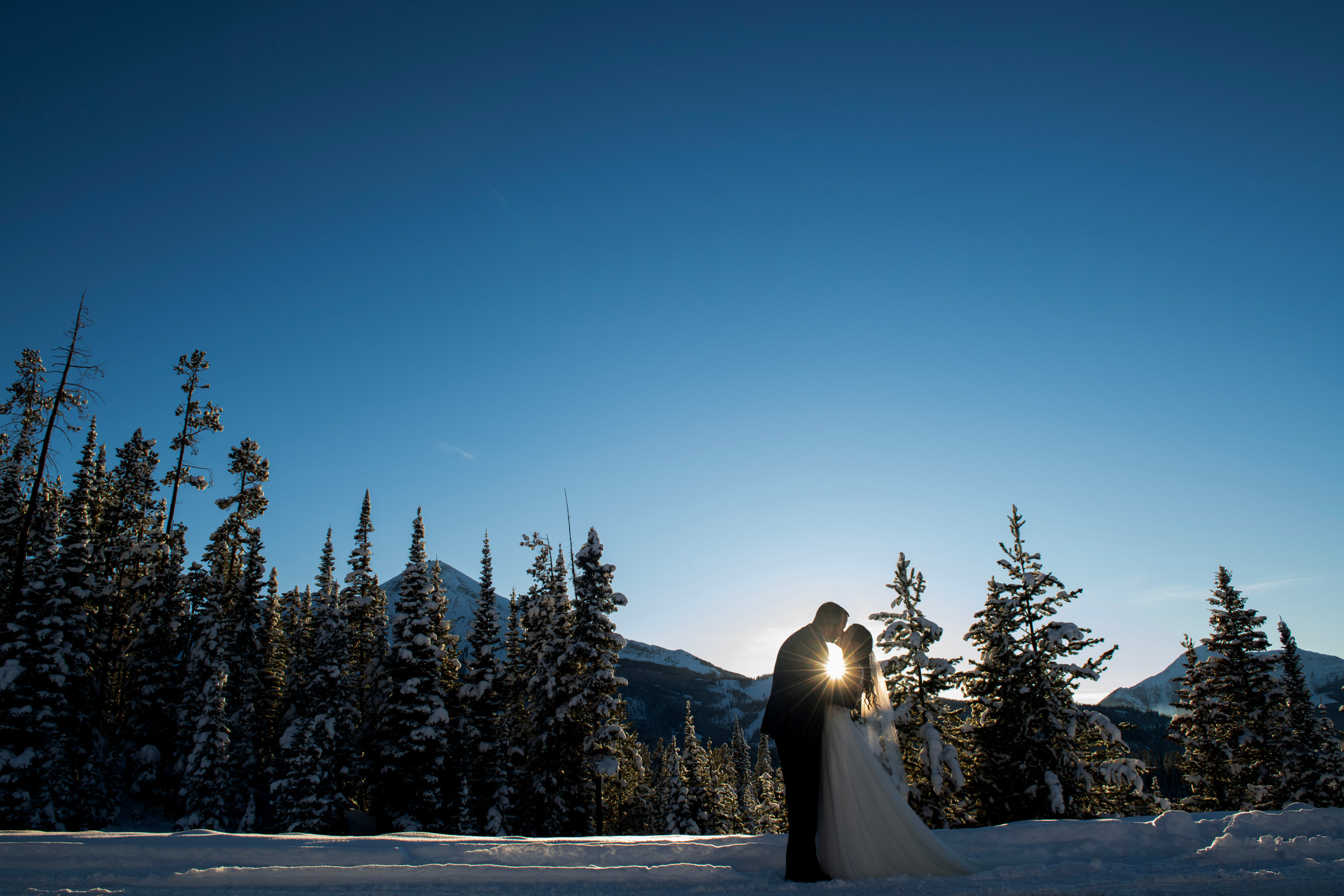 Dalia and John - Winter Elopement in Big Sky - Jessie Moore Photography ...