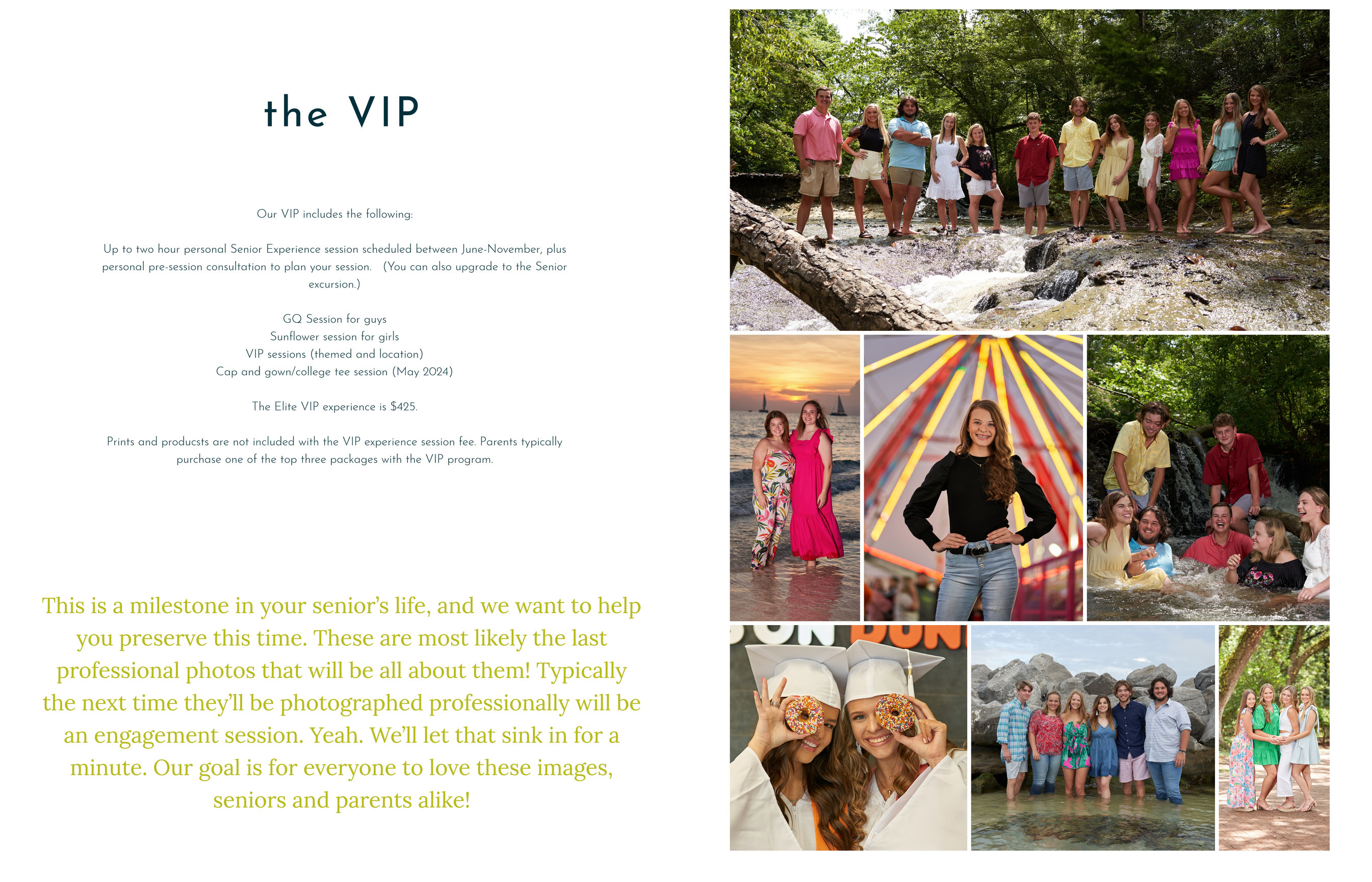 Senior VIP Pamplet - W. Jones Photography