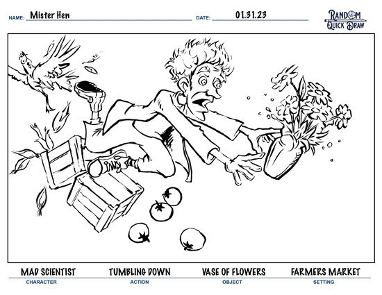 Random Quick Draw - S2E2 - Mister Hen's Art Skills