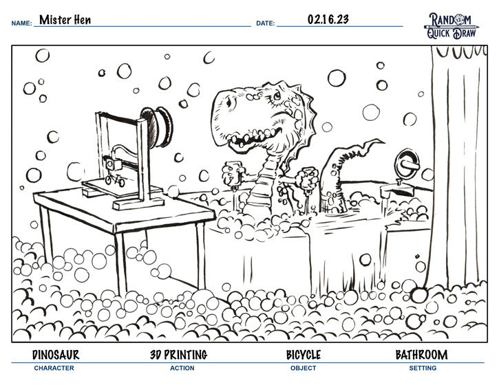 Random Quick Draw - S2E4 - Mister Hen's Art Skills