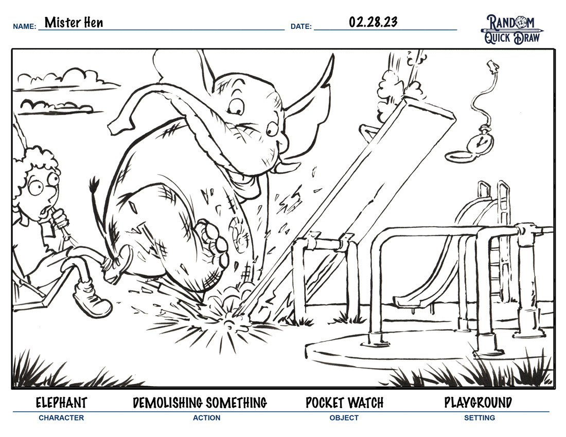 Random Quick Draw - S2E6 - Mister Hen's Art Skills