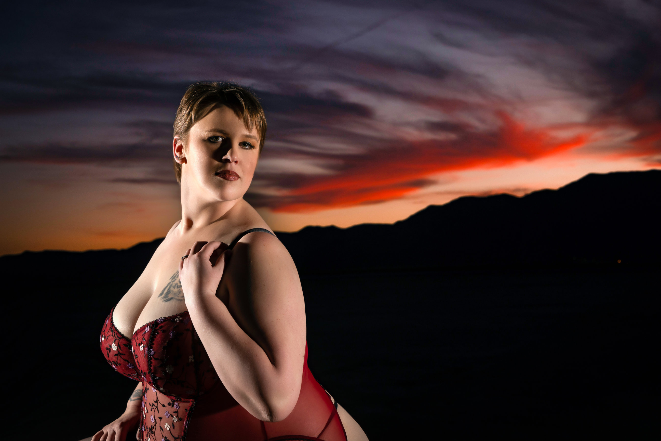 The Bombshell Experience In Vegas - Couture Black: Boston Boudoir Photographer
