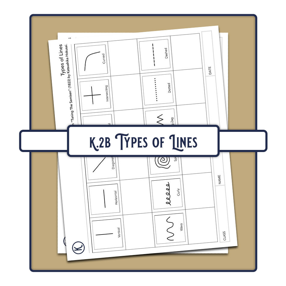 K.2B Types of Lines - Mister Hen's Art Skills