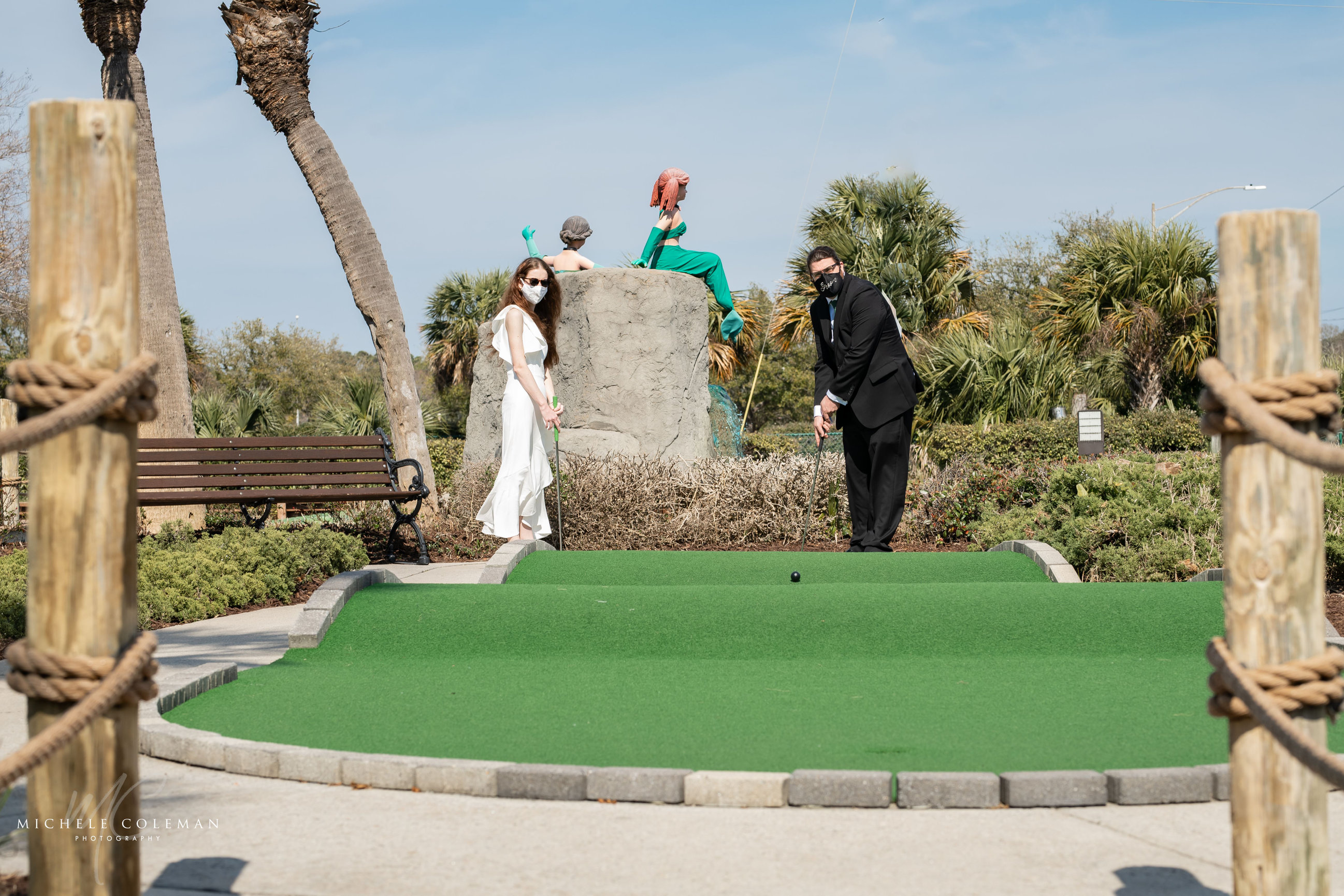 Myrtle Beach Elopement Wedding & Mini Golf- Brittany and Aaron ...
