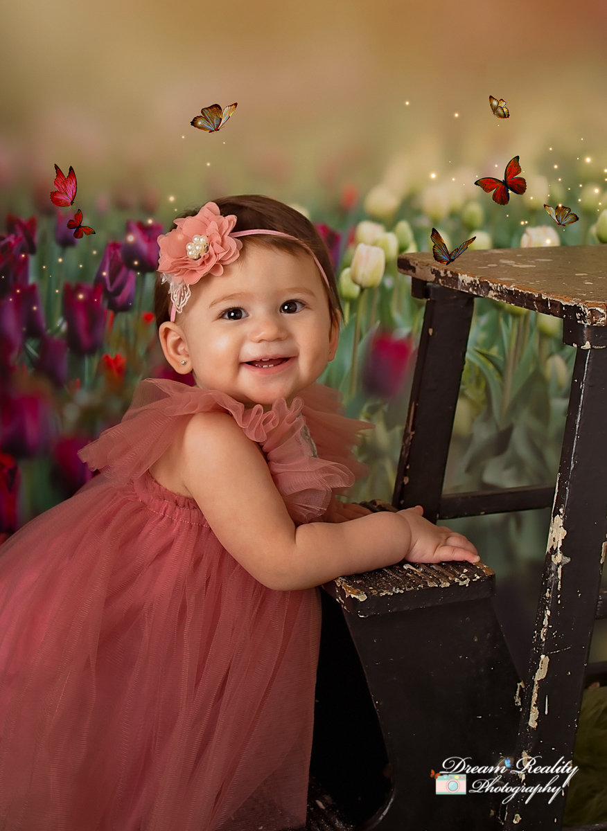 Spring Baby Girl Photography { Freehold, NJ First Birthday Portraits ...