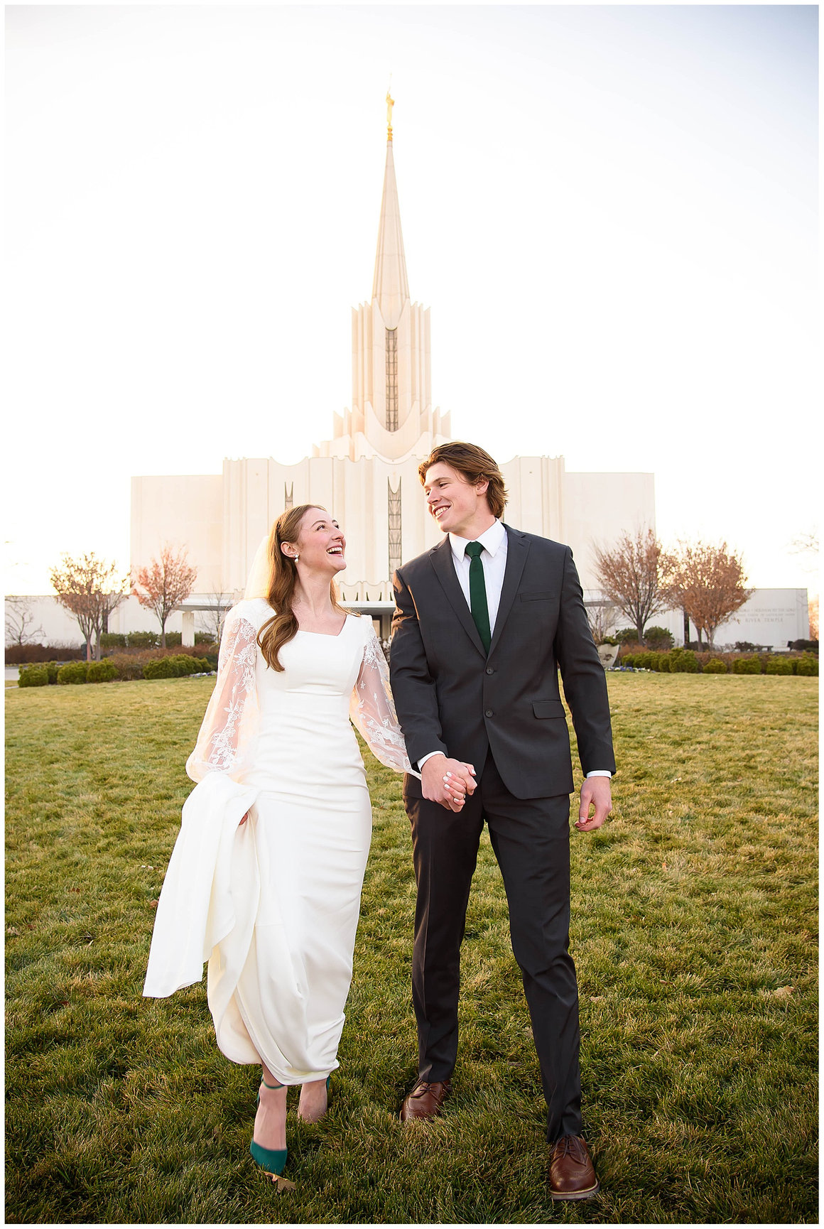 Maddy and Xander: Jordan River Temple - Erin Langford Photo