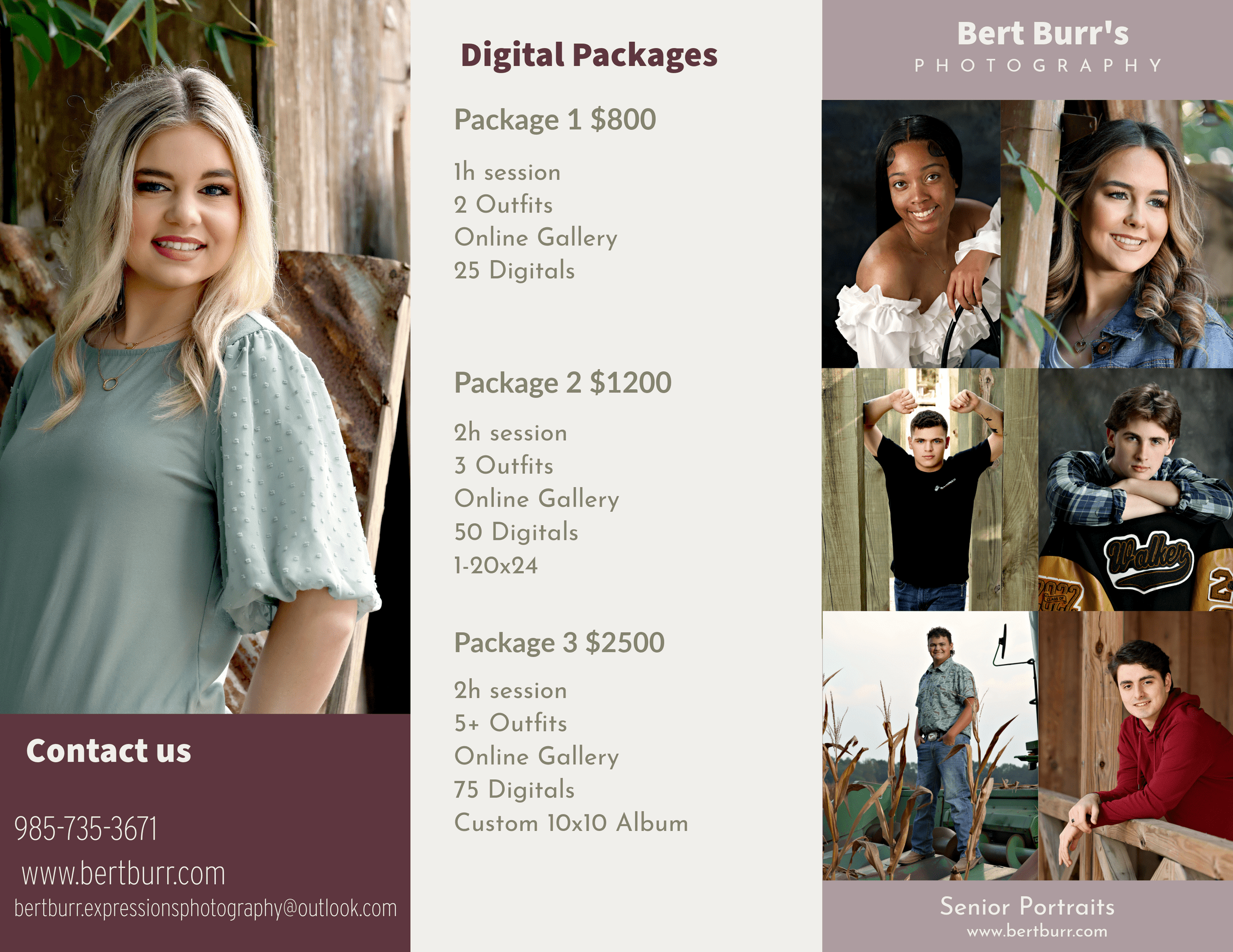 Senior Grad Gear - Bert Burr's Photography