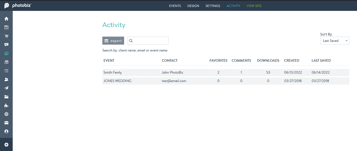 How can I see what images my customer downloads from a client galleries ...