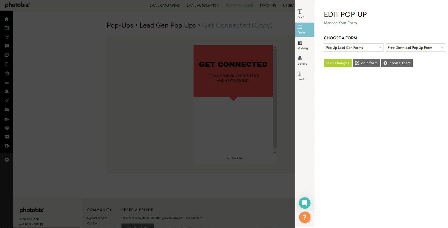 How to Use Pop-Ups for Free Downloads & Lead Generation - PhotoBiz ...