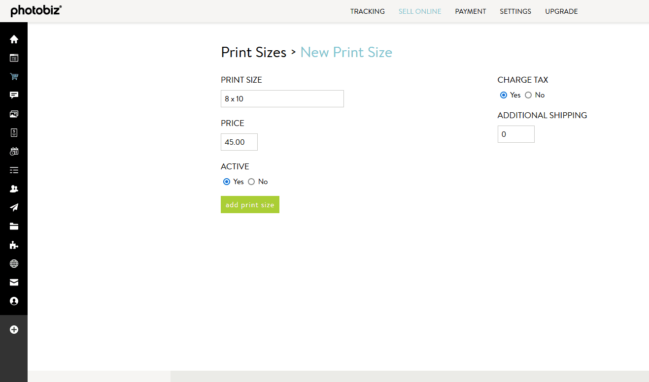 How Do I Set Up Prints? - PhotoBiz Knowledge Base