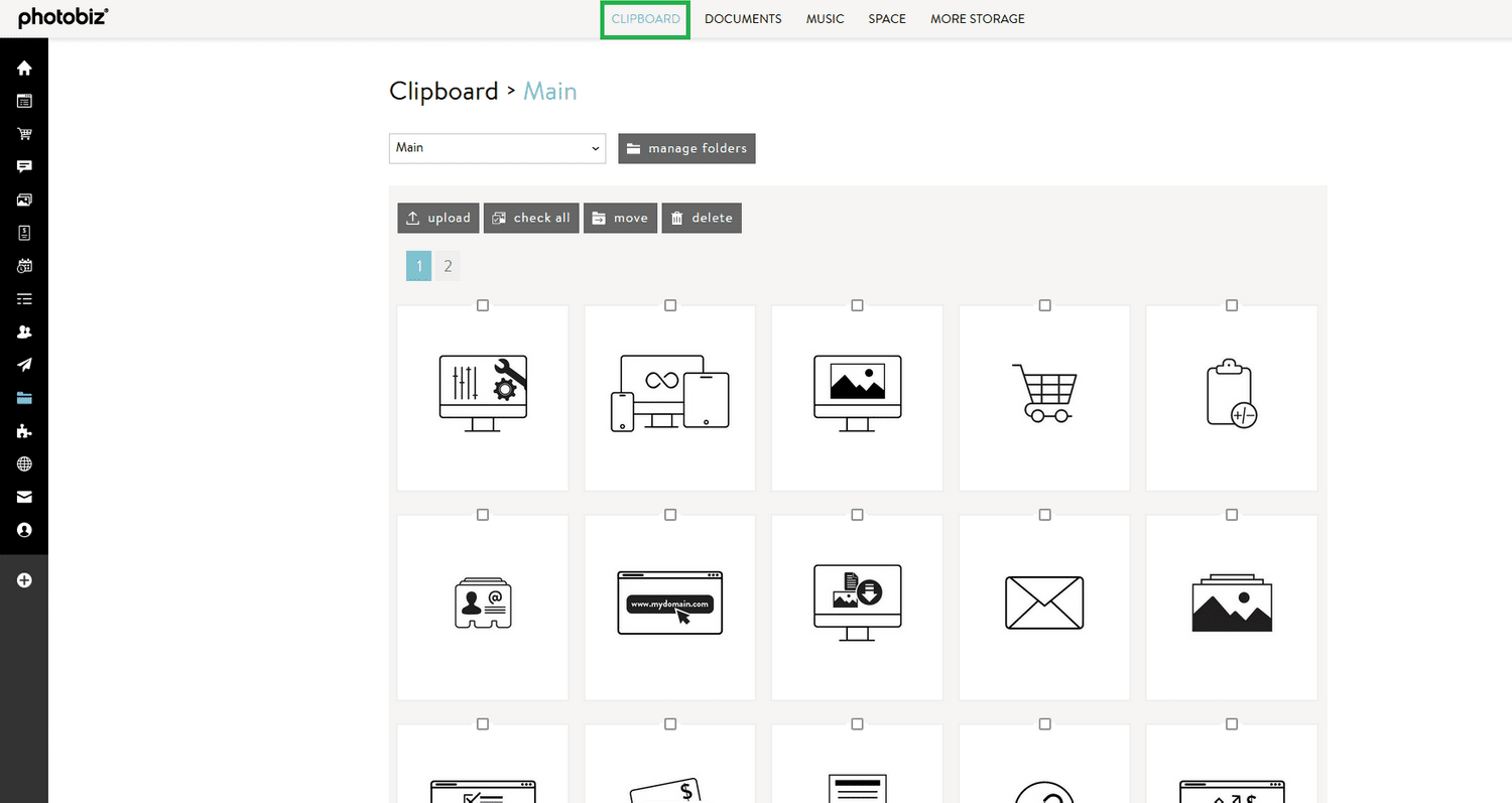 How do I use the image clipboard tool?