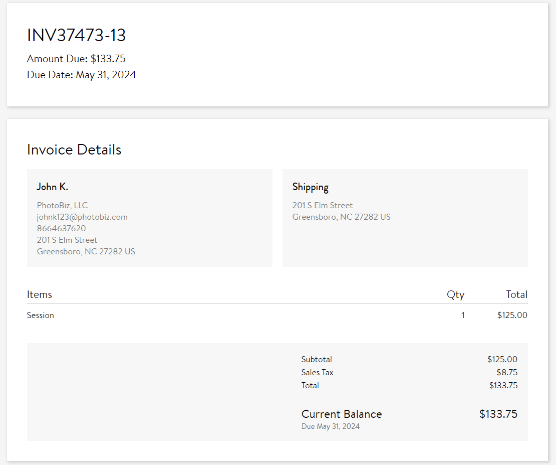 How To Print An Invoice - PhotoBiz Knowledge Base
