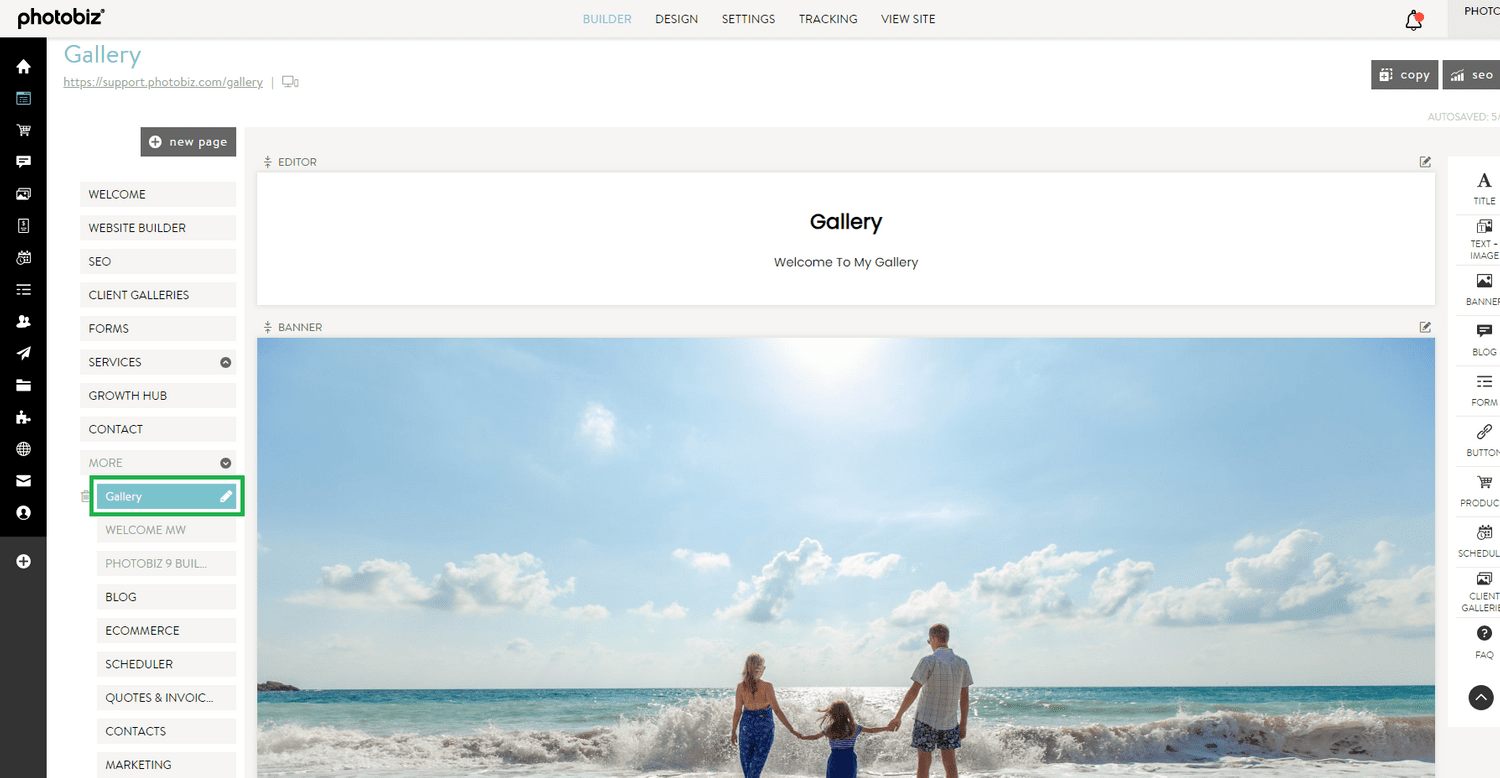 How To Change The Banner Block Layout - PhotoBiz Knowledge Base