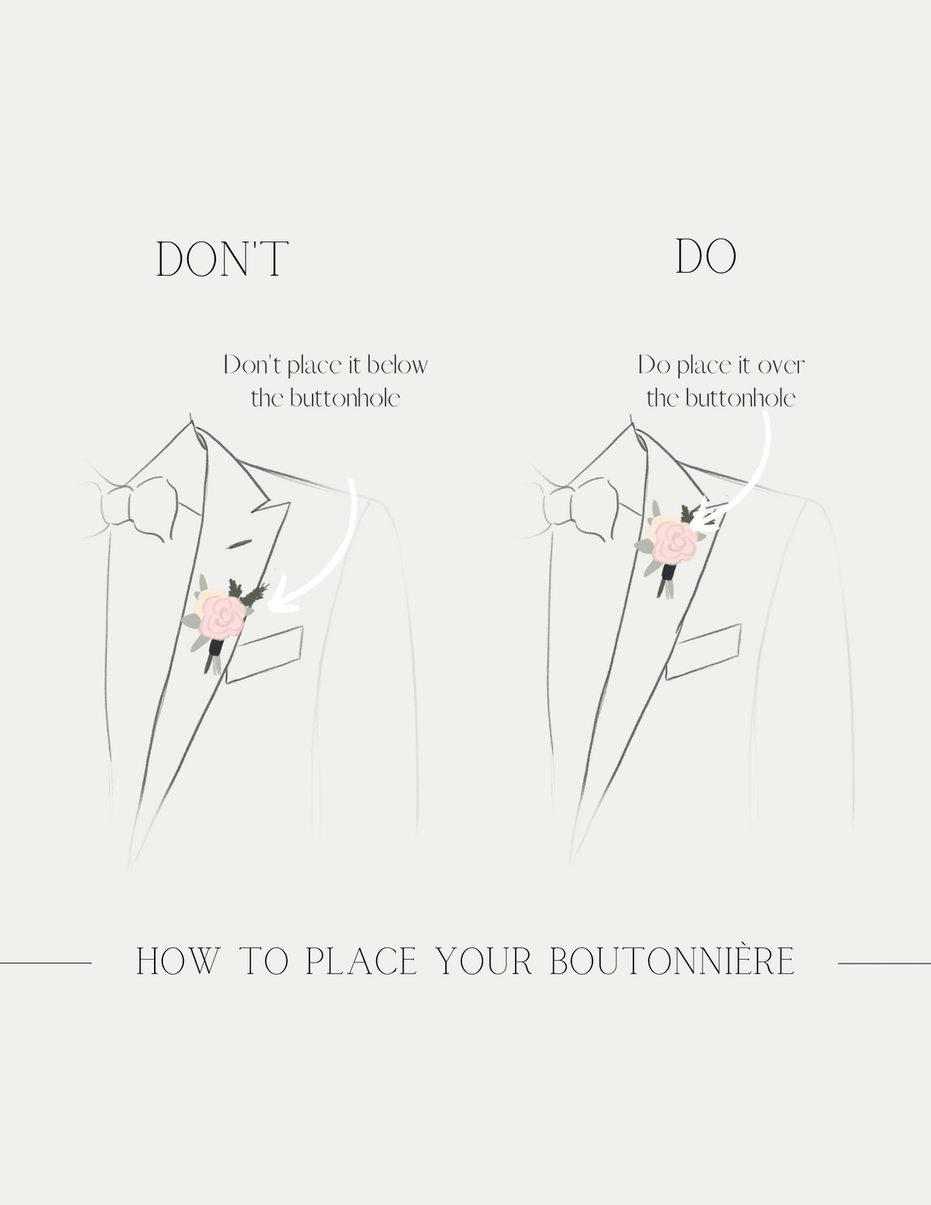 Tips for How to wear a Boutonniere