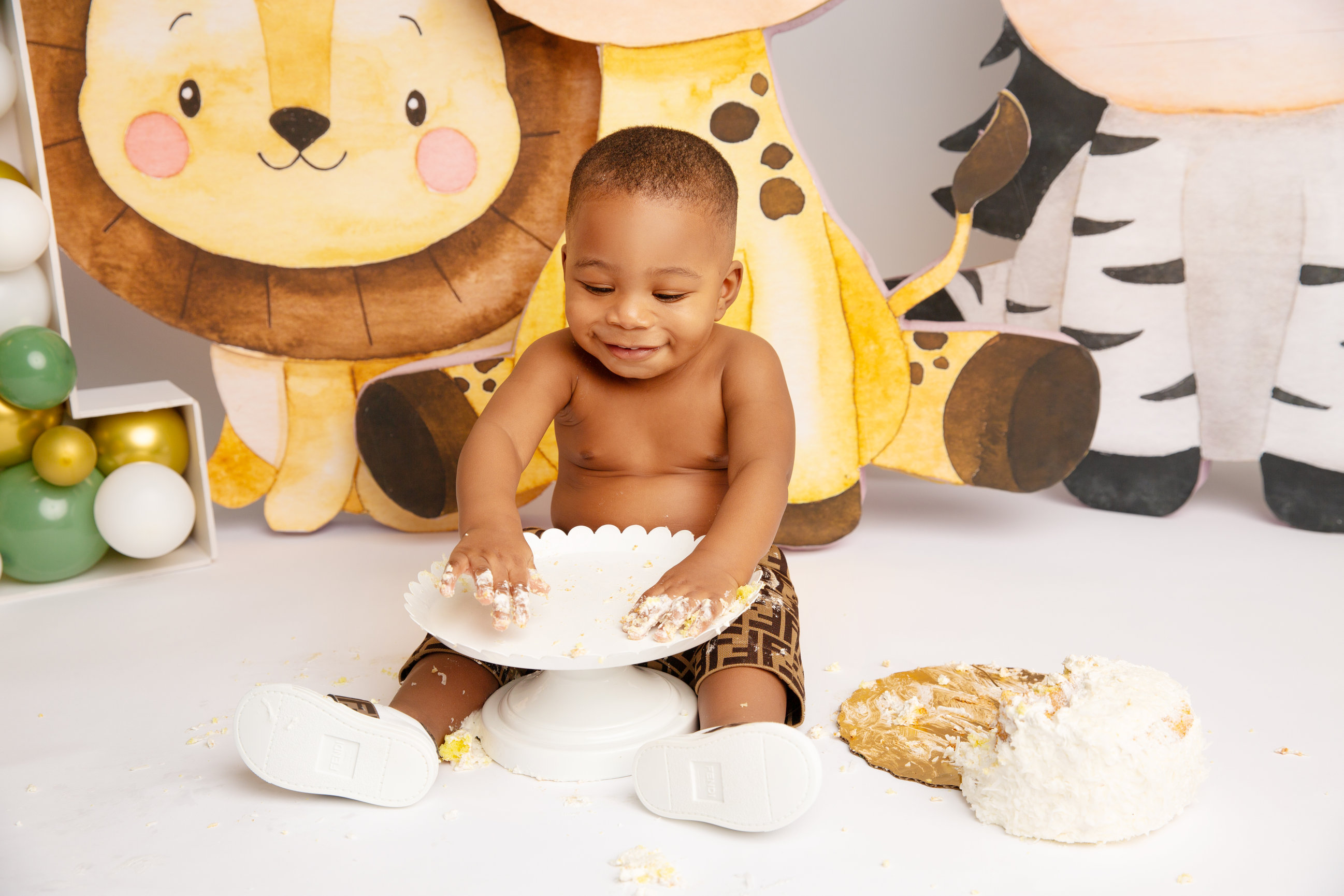 Ashton's Safari Themed Cake Smash