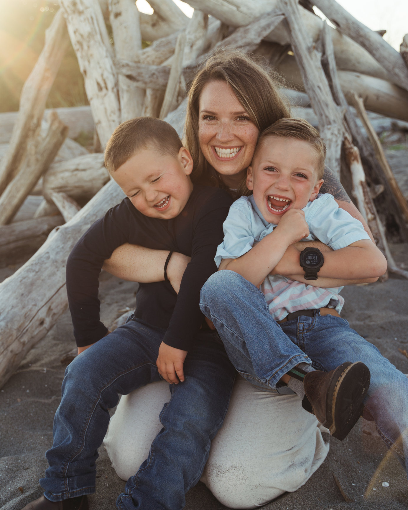 Summer Family Session at the Beach - Sallee Productions