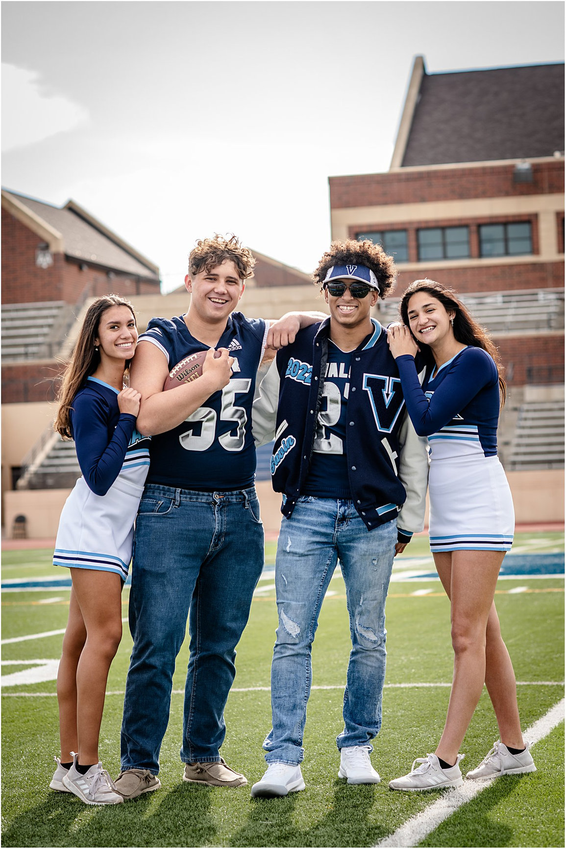 Valor, Class of 2022 - Football/Cheer/Poms Shoot - Dawn Sparks Photography