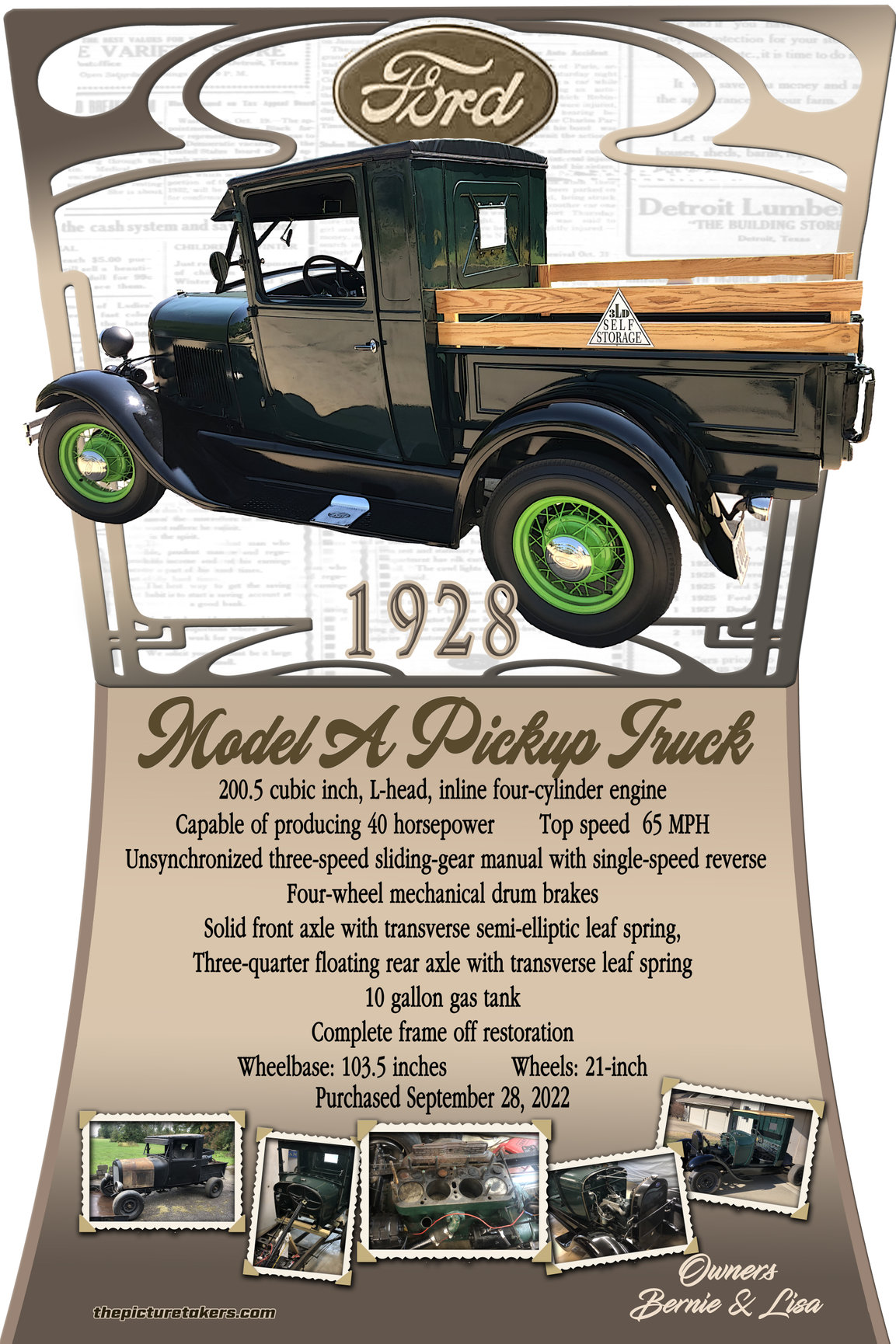 36 Custom Cut JBond ShowBoard - Picturetakers