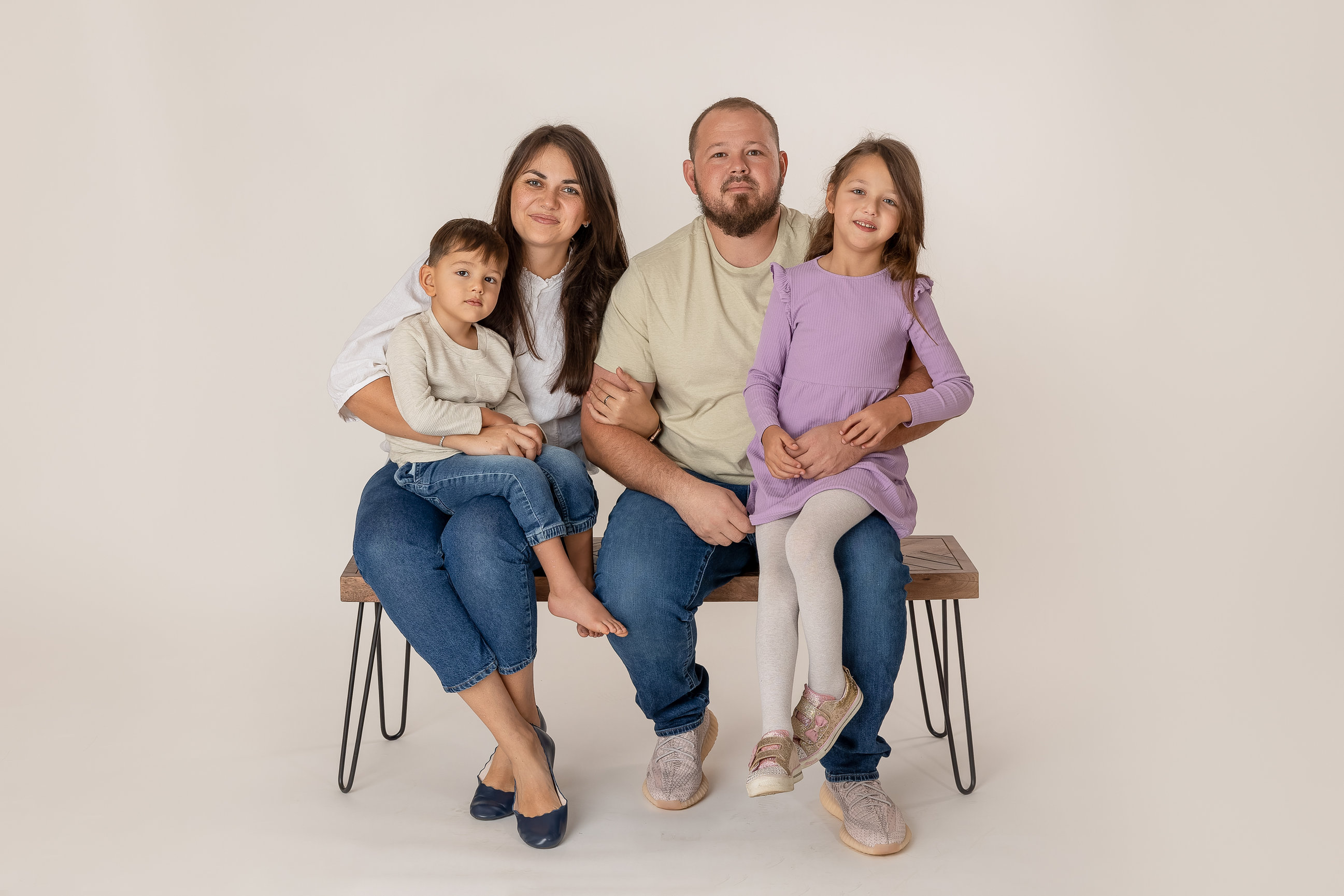 Family studio session in Cary, NC - Light Breeze Photography